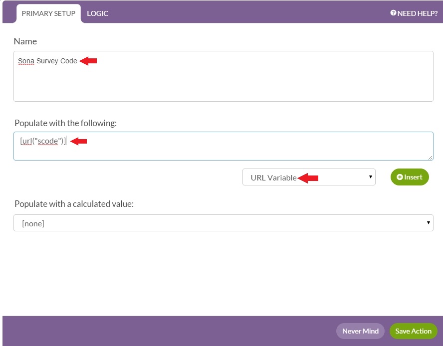 SurveyGizmo Help Page · Sona Systems