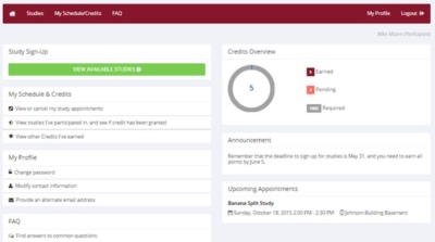 Logging In · Sona Systems