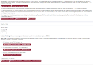 Section List · Sona Systems