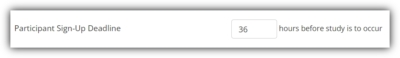 Sign-Up Deadlines and Timeslot Availability · Sona Systems