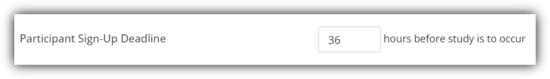 Sign-Up Deadlines and Timeslot Availability · Sona Systems