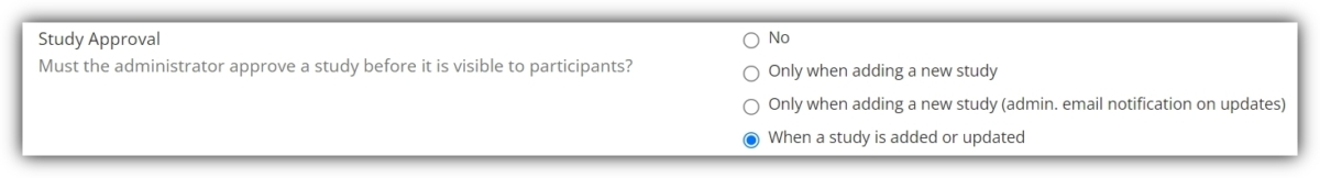 P.I. Privileges: Enable Principal Investigators to Approve Studies · Sona Systems