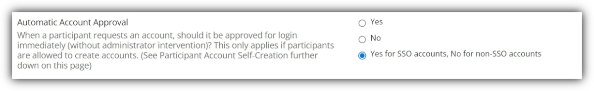 New "Partial" Automatic Approval Option for SSO Enabled Sites · Sona ...
